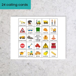 Construction Scavenger Hunt, Construction Bingo, Construction Party ...