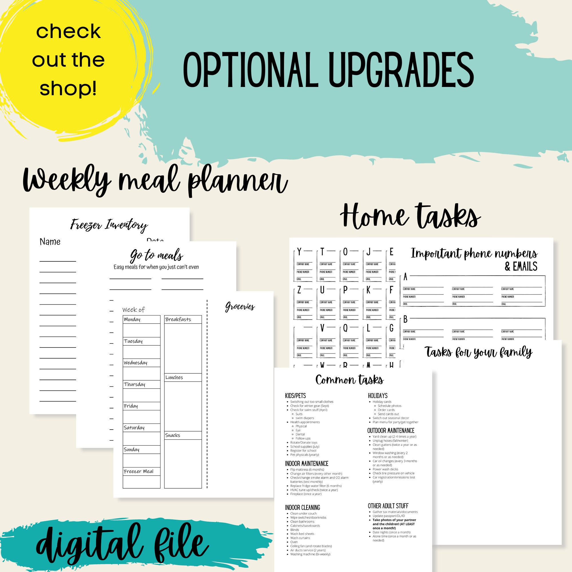 Stay at home mom planner homemaking planner planner for mom | Etsy