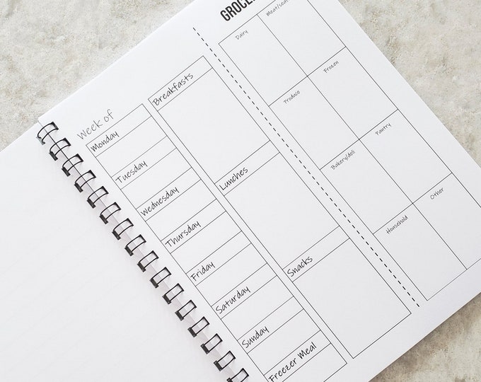 Meal Planner Notebook - Meal Planning Notebook - 20 Minute Meal Planner ...