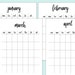 Blank Portrait Calendar Printable, Perpetual Calendar Printable, Month ...