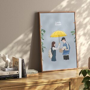 Lovely Runner - Yellow Umbrella - Kdrama Poster | Byeon Woo Seok | Kim ...