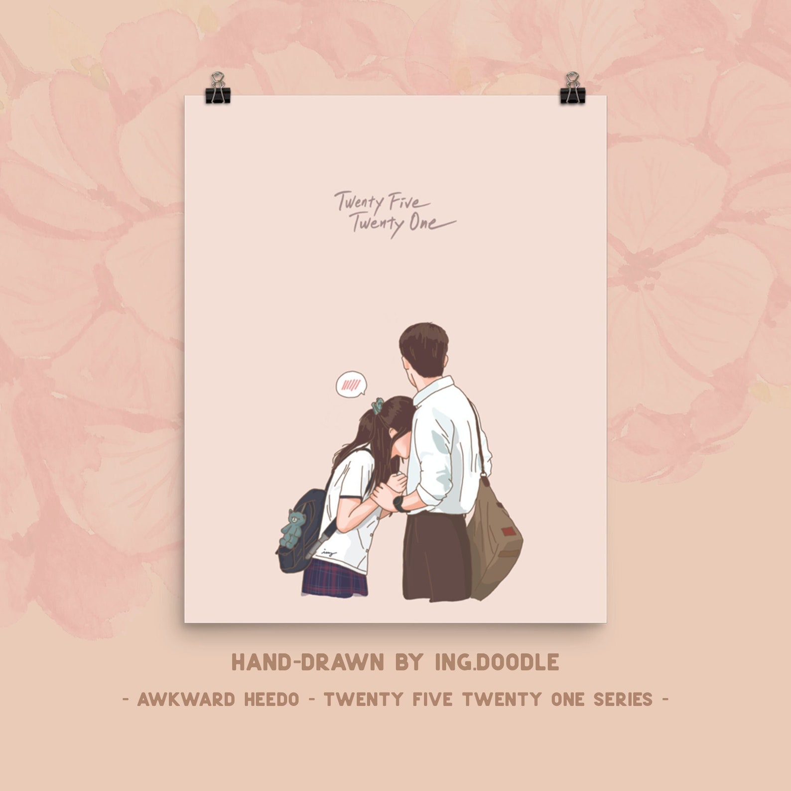 Twenty Five Twenty One Poster Awkward Heedo 25 21 Kdrama - Etsy