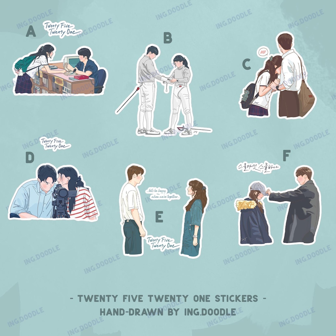 Twenty Five Twenty One Stickers | Nam Joo Hyuk | Kim Tae Ri | Kdrama ...