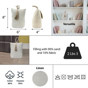 Cotton Weighted Bag Door Stop 2.3 Lbs - Etsy