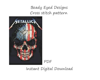 Metallica Cross Stitch Pattern - Etsy
