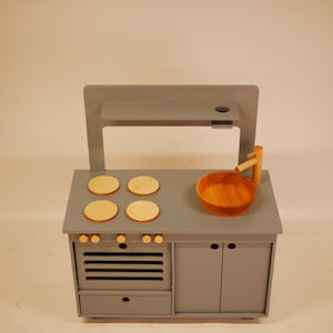 Dusty Blue Wooden Play Kitchen Kids Room Furniture - Etsy