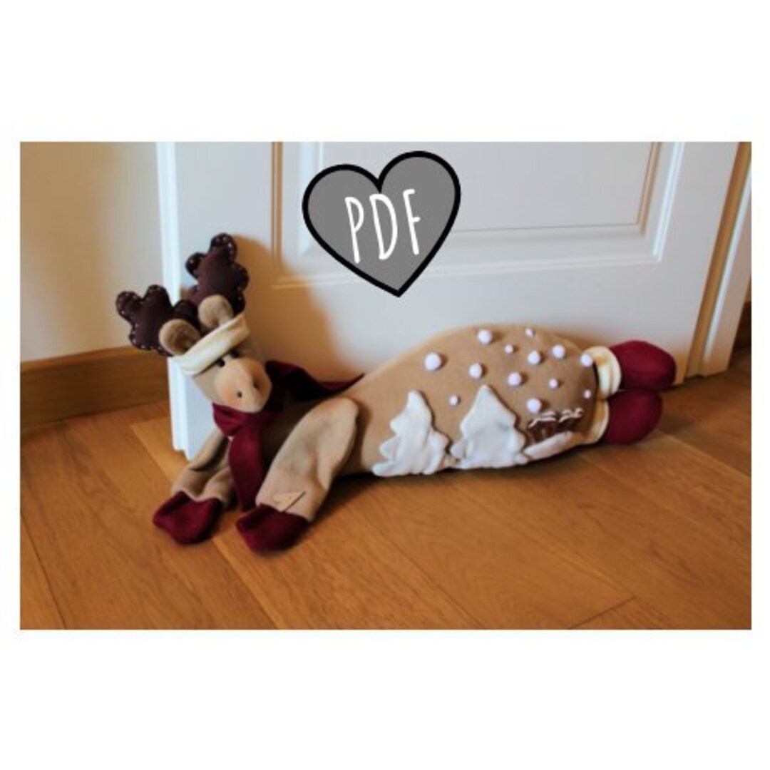 Sewing PDF Moose Draft Excluders Door Stopper - Christmas Gift ...