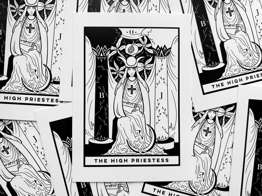 The High Priestess (A6 - Postcard) Tarot Card, Major Arcana, Rider ...