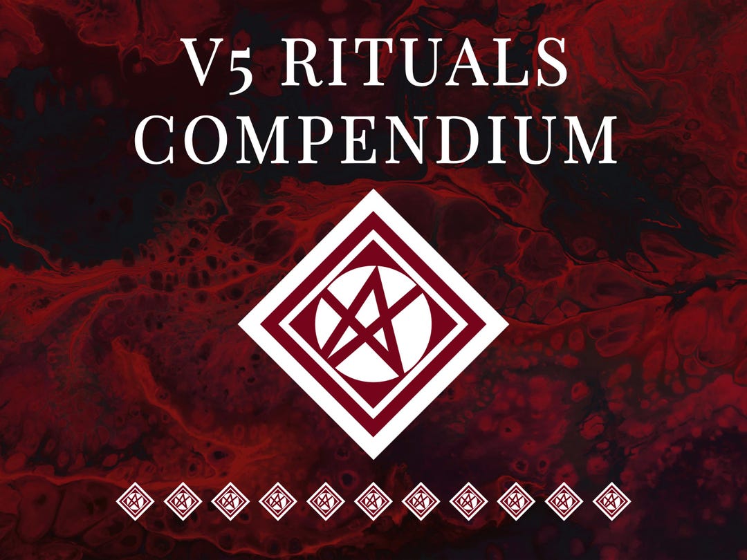 V5 Rituals Compendium vampire: the Masquerade - Etsy