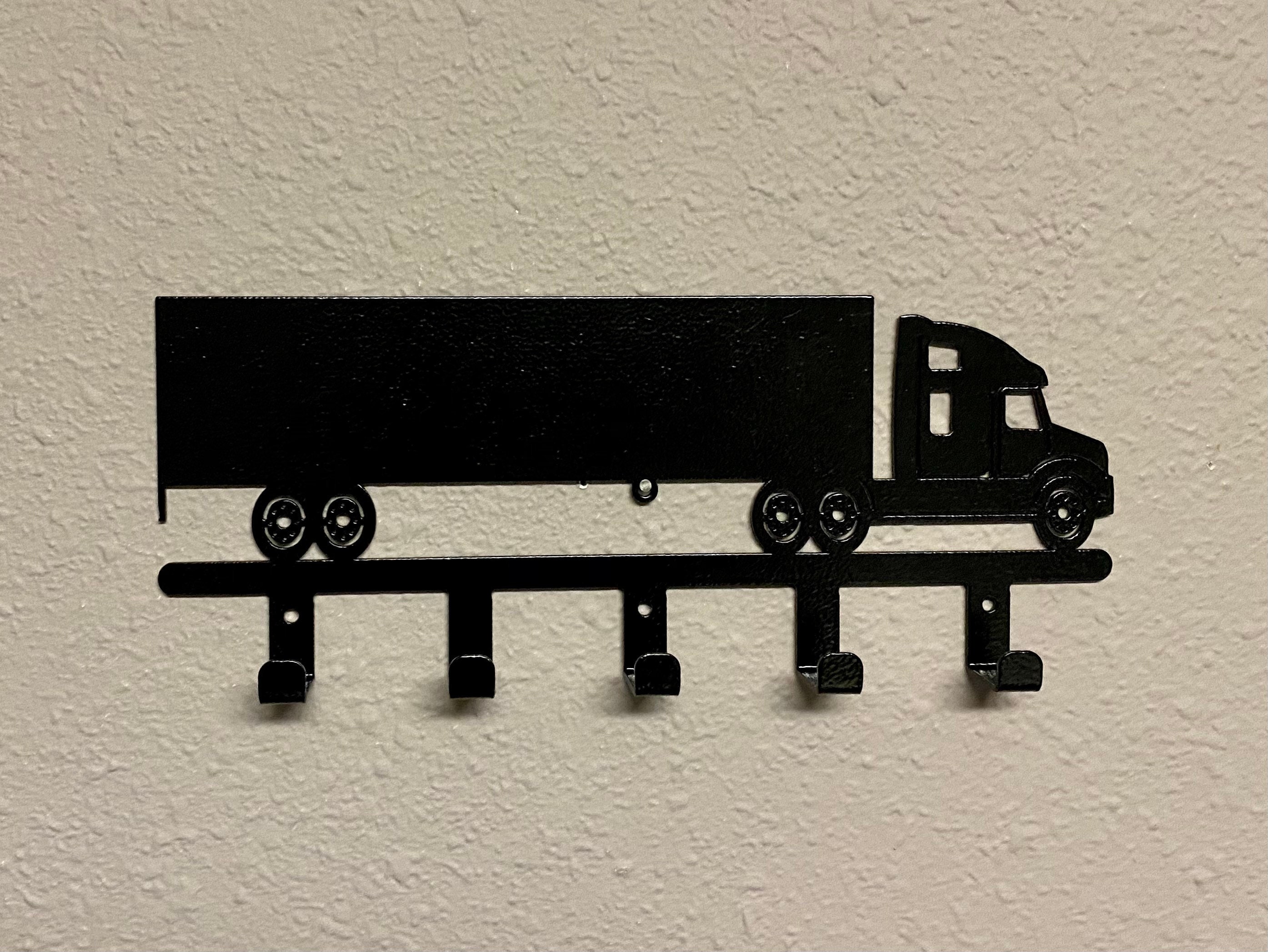 SEMI TRUCK & TRAILER Decorative Wall Hook Hanger, Organization Hooks ...