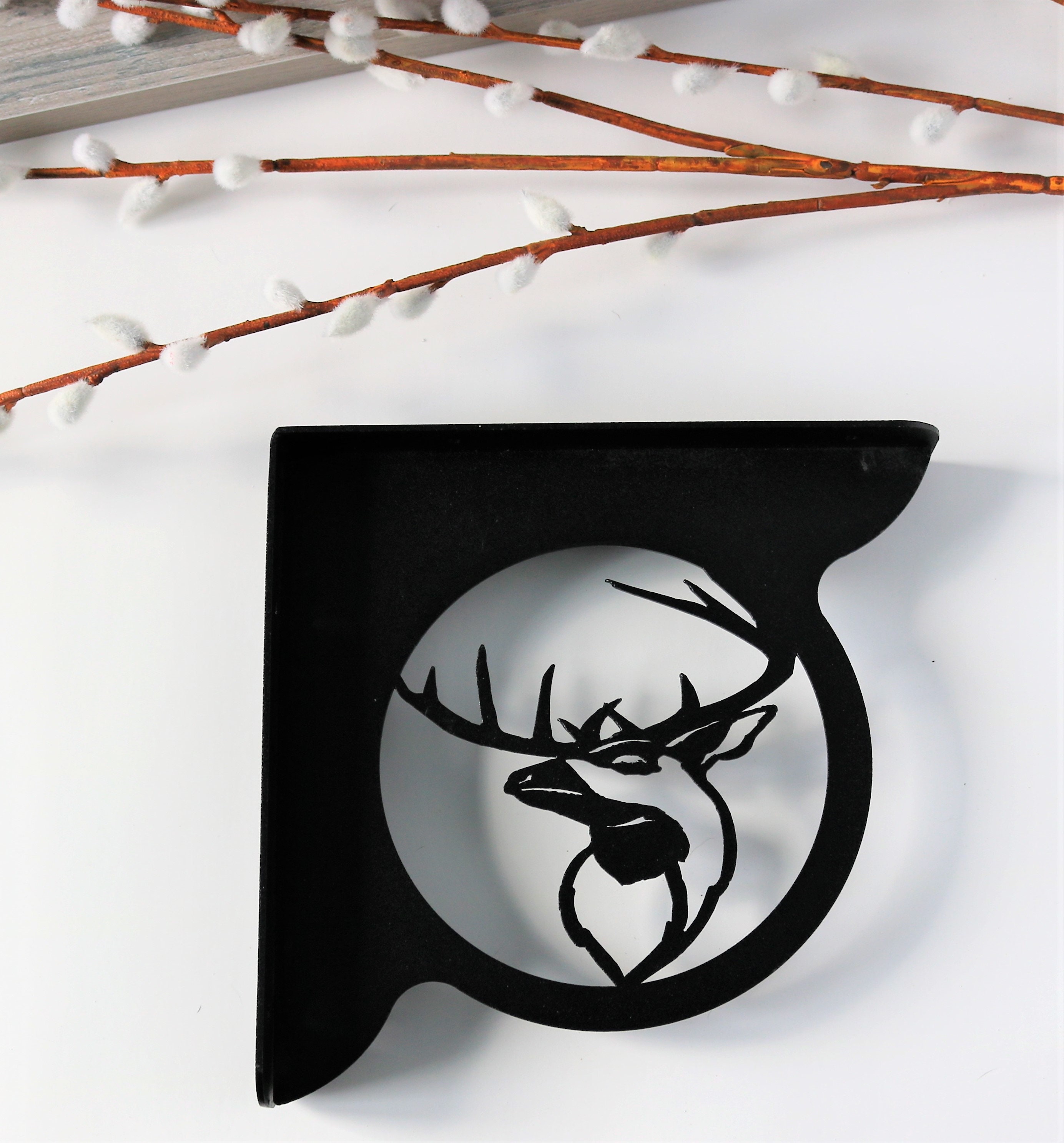 DEER HEAD Decorative Shelf Brackets set of 2 Wildlife | Etsy