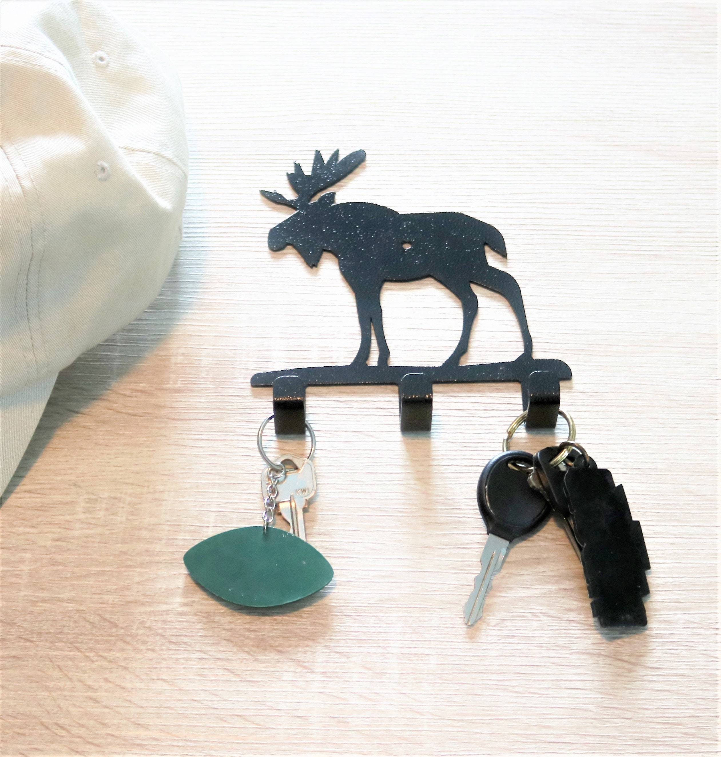 MOOSE Decorative Wall Hook Hanger Moose Decor Organization | Etsy