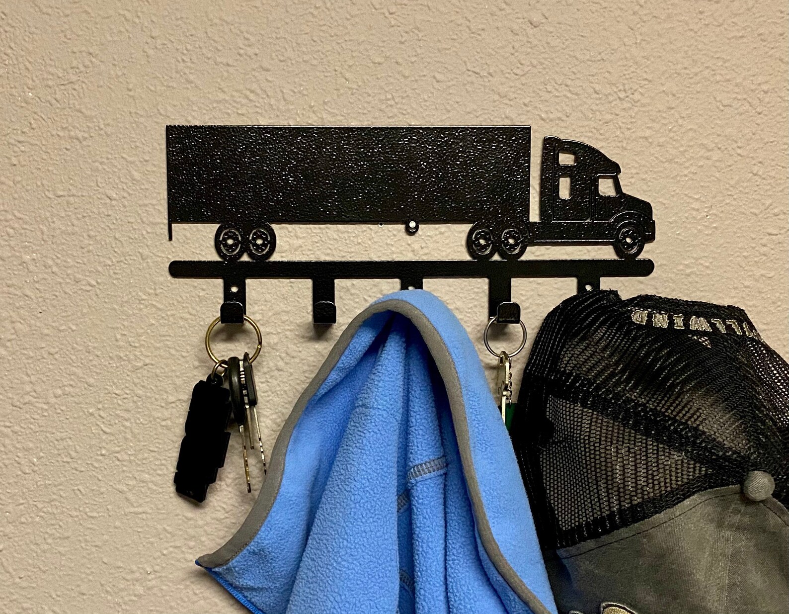 SEMI TRUCK & TRAILER Decorative Wall Hook Hanger, Organization Hooks ...