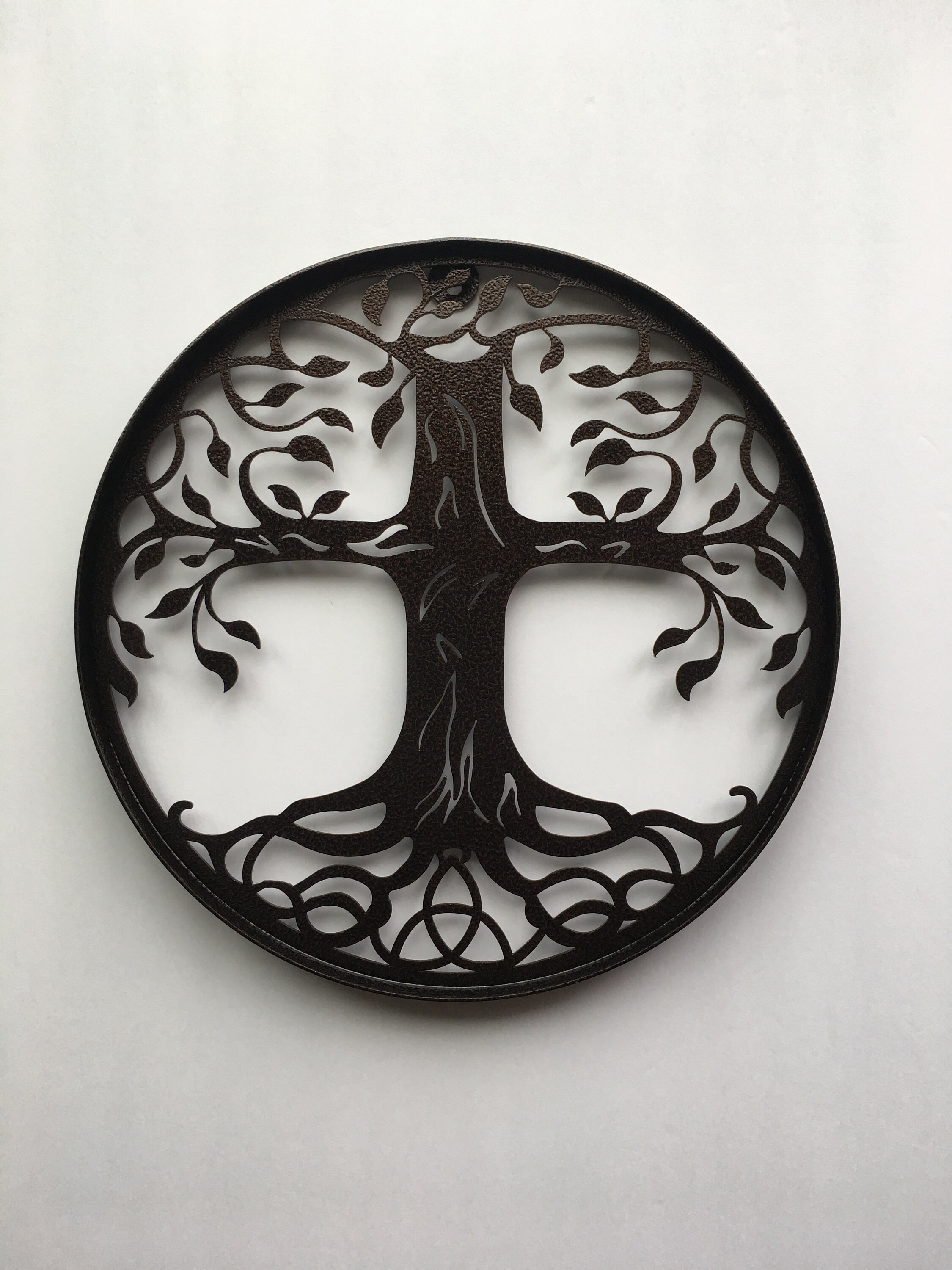 Small CROSS TREE of LIFE 13 Metal Art Tree With Roots - Etsy Sweden