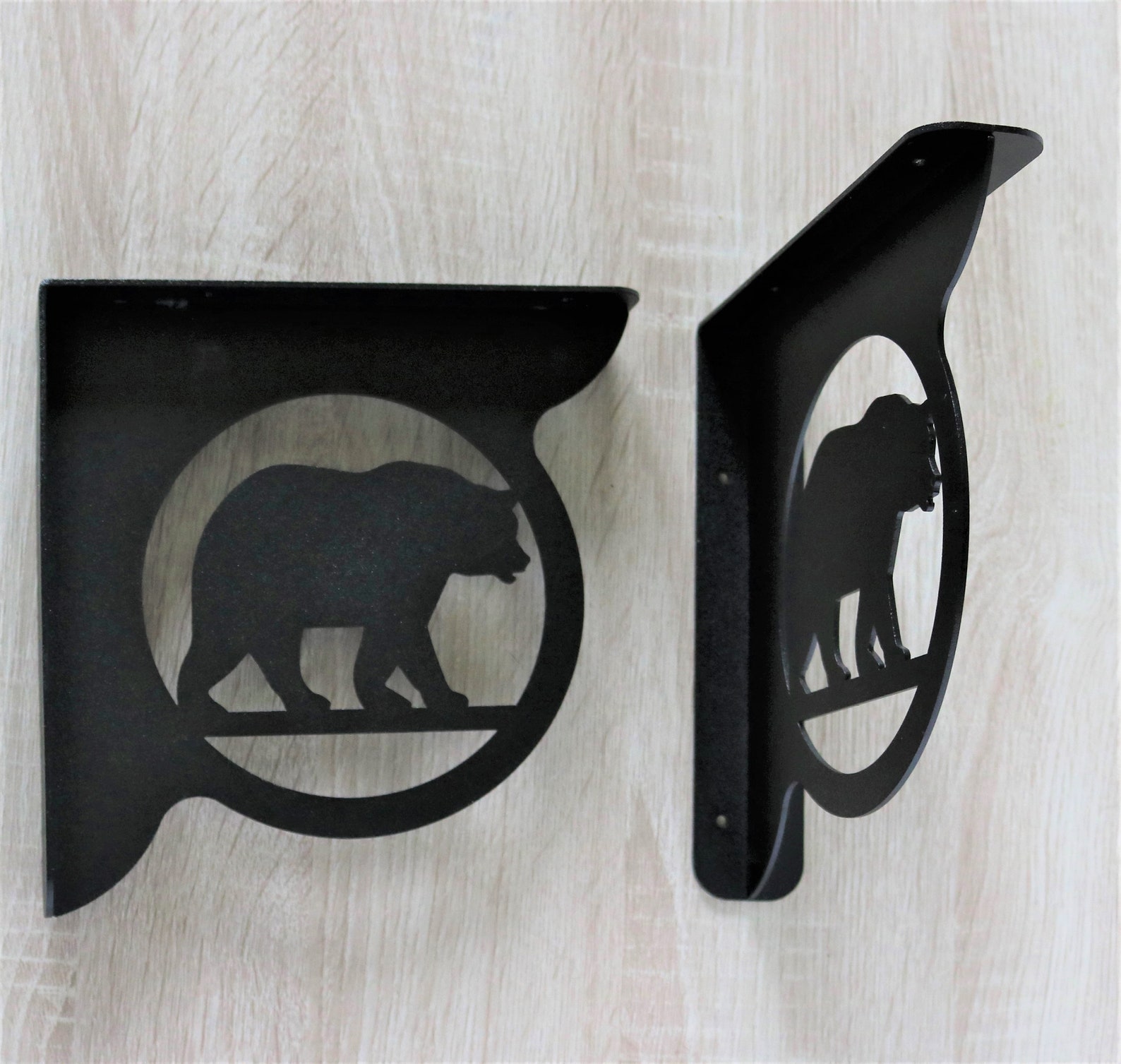 BEAR PROFILE Decorative Shelf Brackets set of 2 Wildlife - Etsy