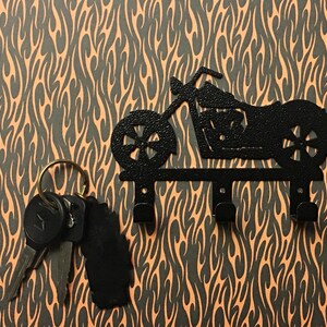 MOTORCYCLE CRUISER STYLE Decorative Wall Hook, Key Hanger, Motorcycle ...