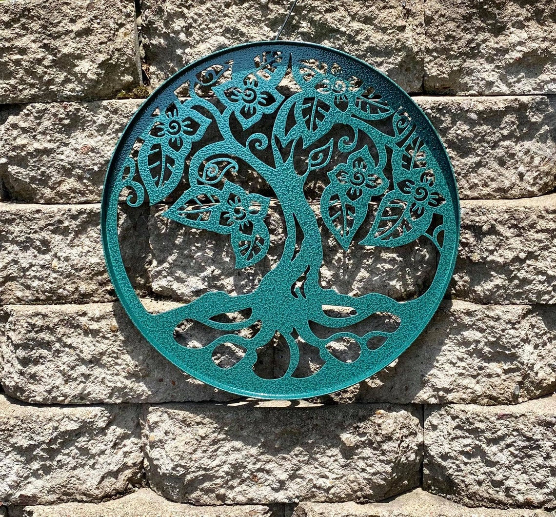 TREE of LIFE Metal Art 13 Fairy Tree With Roots Flower | Etsy