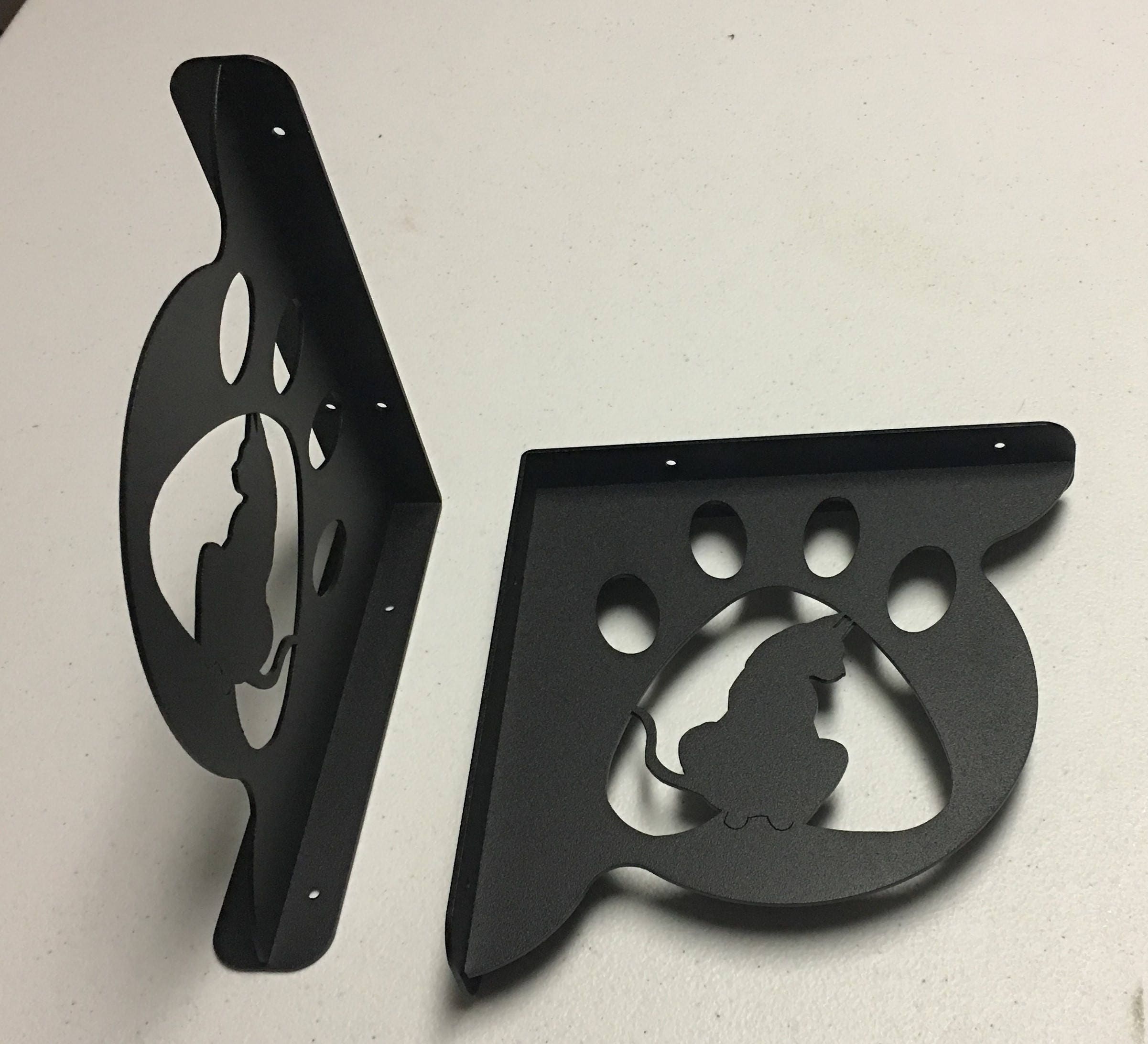 CAT PAW Decorative Shelf Brackets set of 2 Cat Decor Cat - Etsy