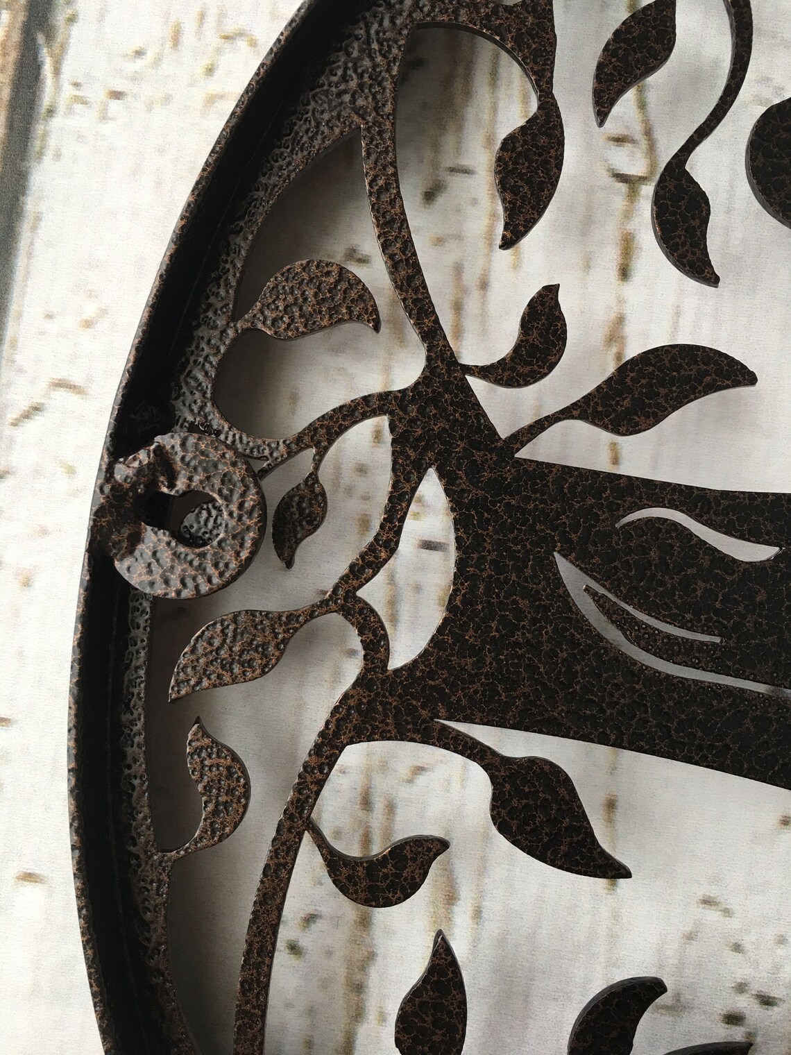 Small CROSS TREE of LIFE 13" Metal Art, Tree With Roots, Modern Tree ...