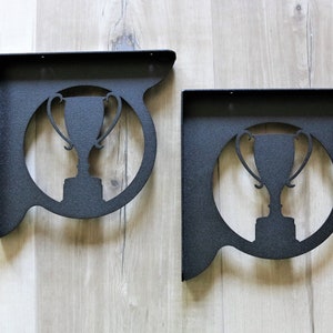 TROPHY Decorative Shelf Brackets (set of 2), Trophy Shelf Decor, Trophy ...
