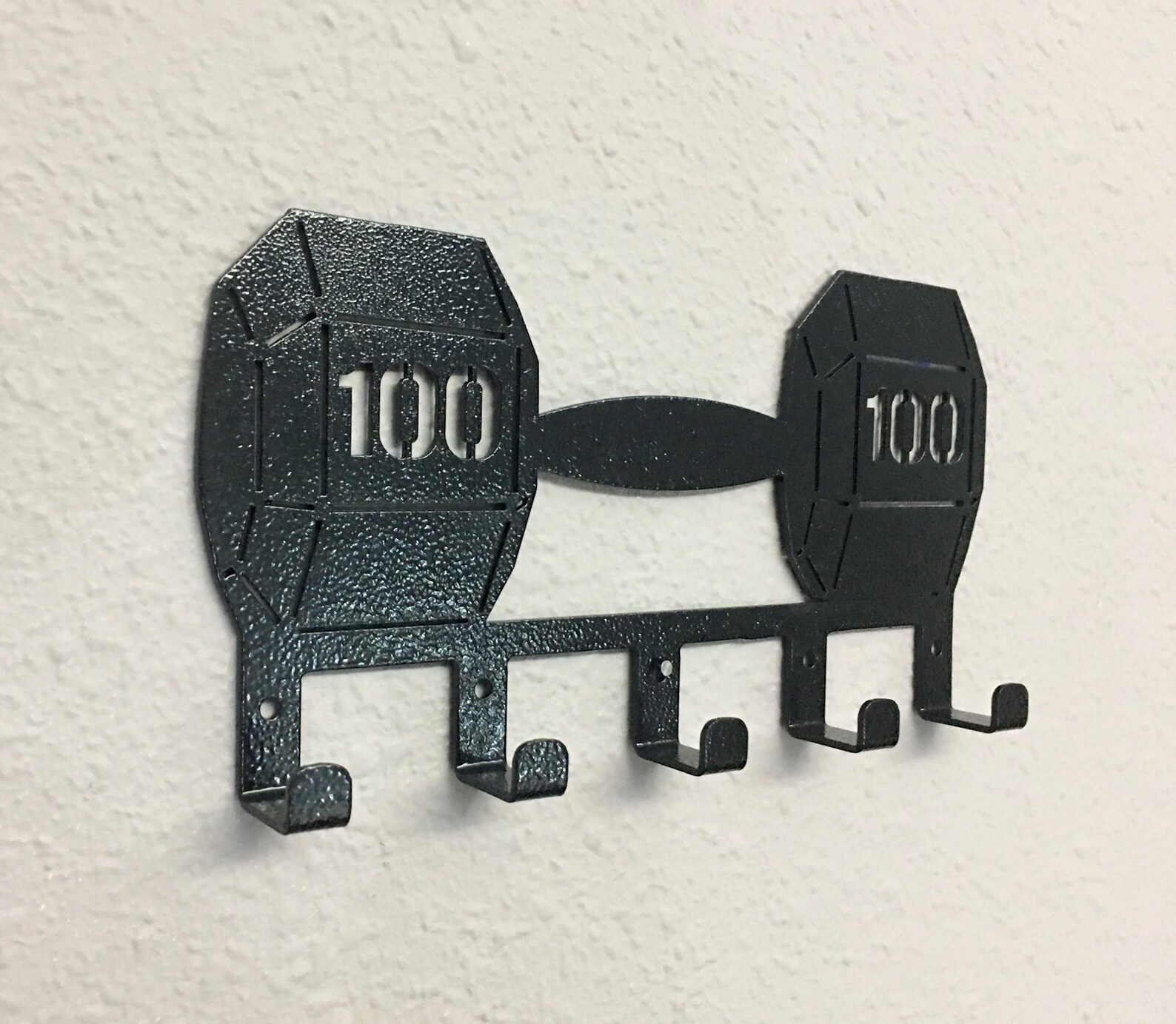 100 DUMBBELL WEIGHT Wall Hook Hanger, Organizational Wall Hook, Weight ...