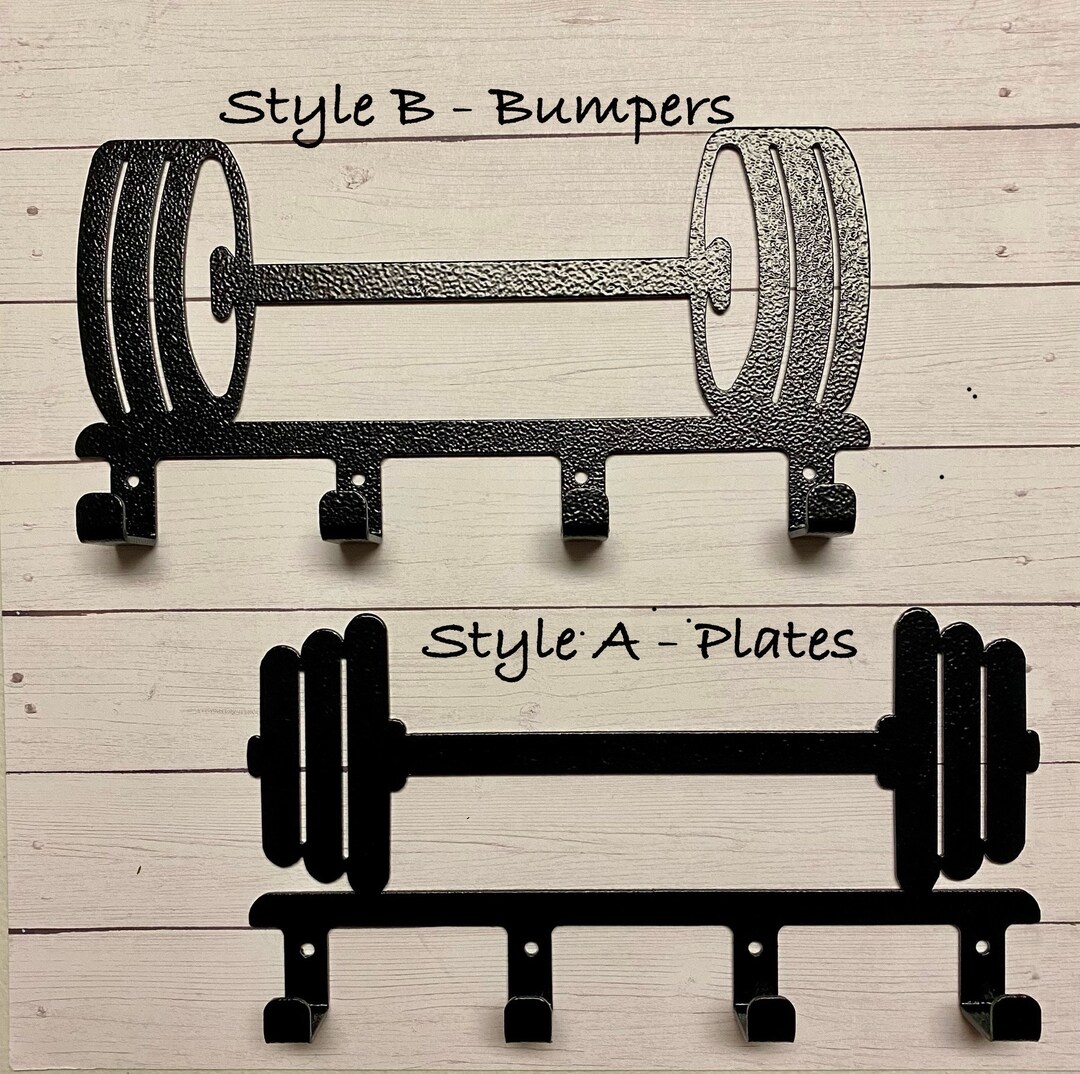 BARBELL STYLE WEIGHTLIFTER Wall Hook, Weightlifting Key Hook, Body ...