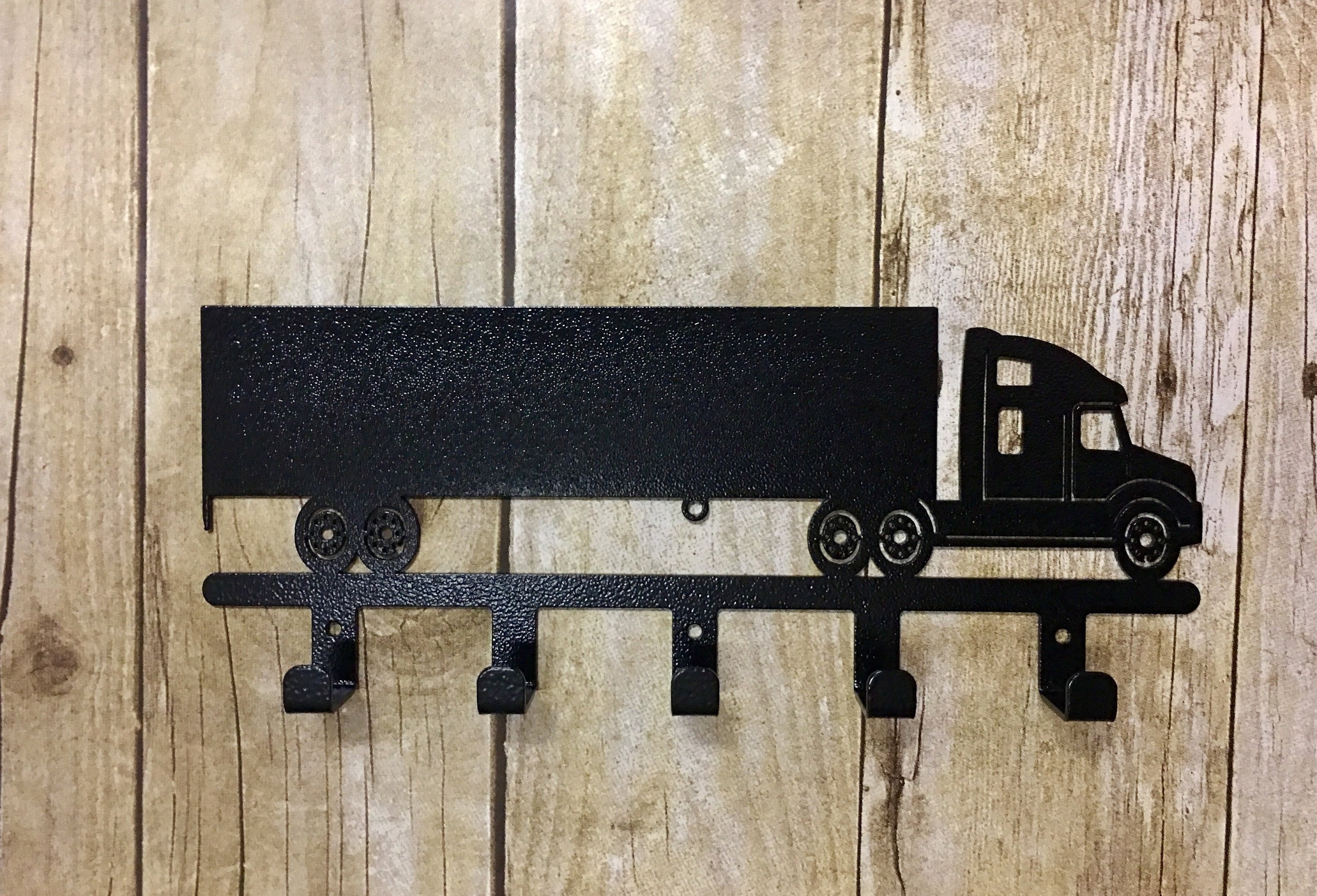 SEMI TRUCK & TRAILER Decorative Wall Hook Hanger, Organization Hooks ...