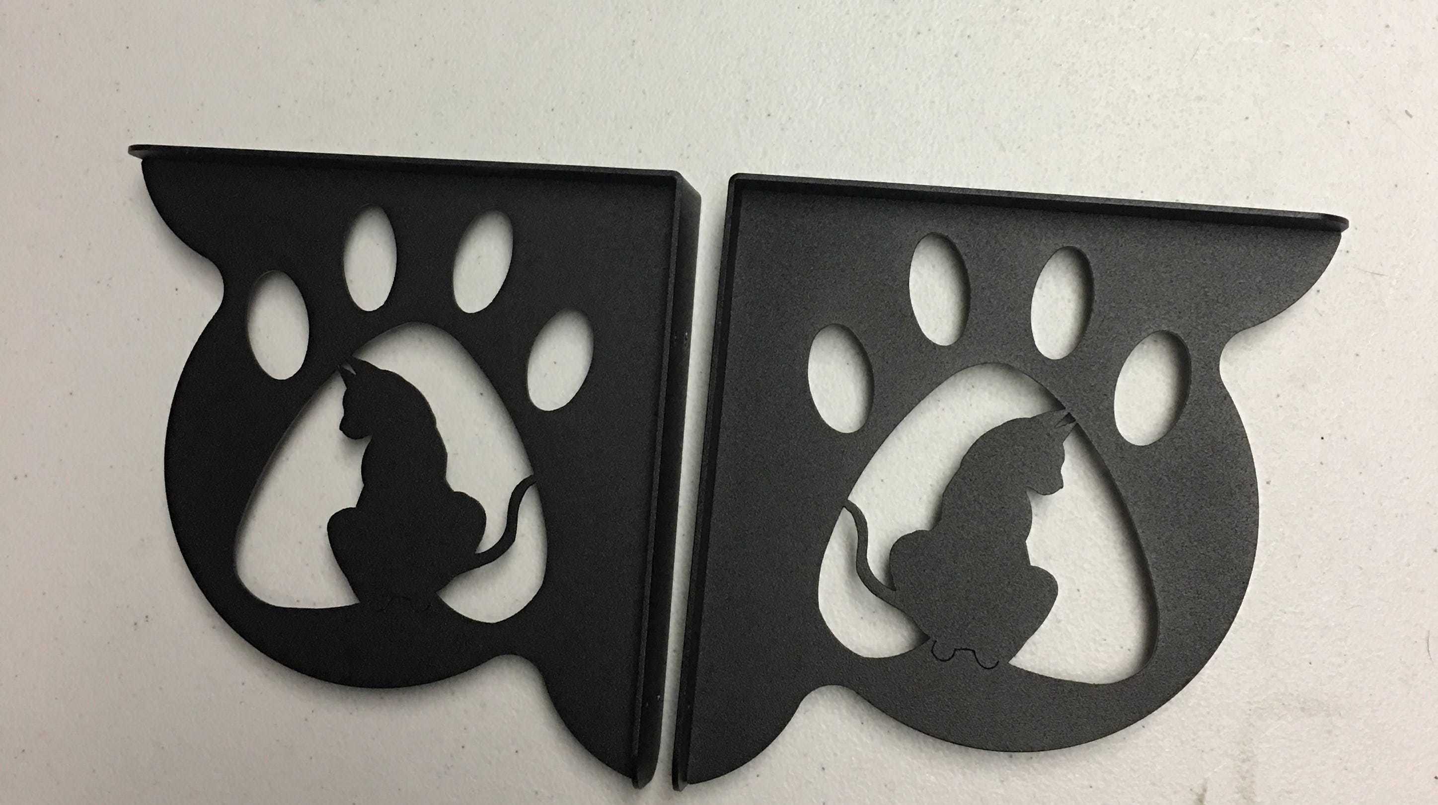 CAT PAW Decorative Shelf Brackets set of 2 Cat Decor Cat - Etsy