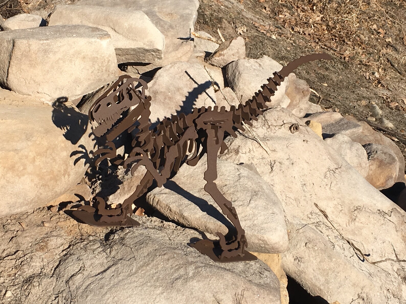 METAL RAPTOR DINOSAUR 3D Metal Dinosaur Statue Metal Yard - Etsy