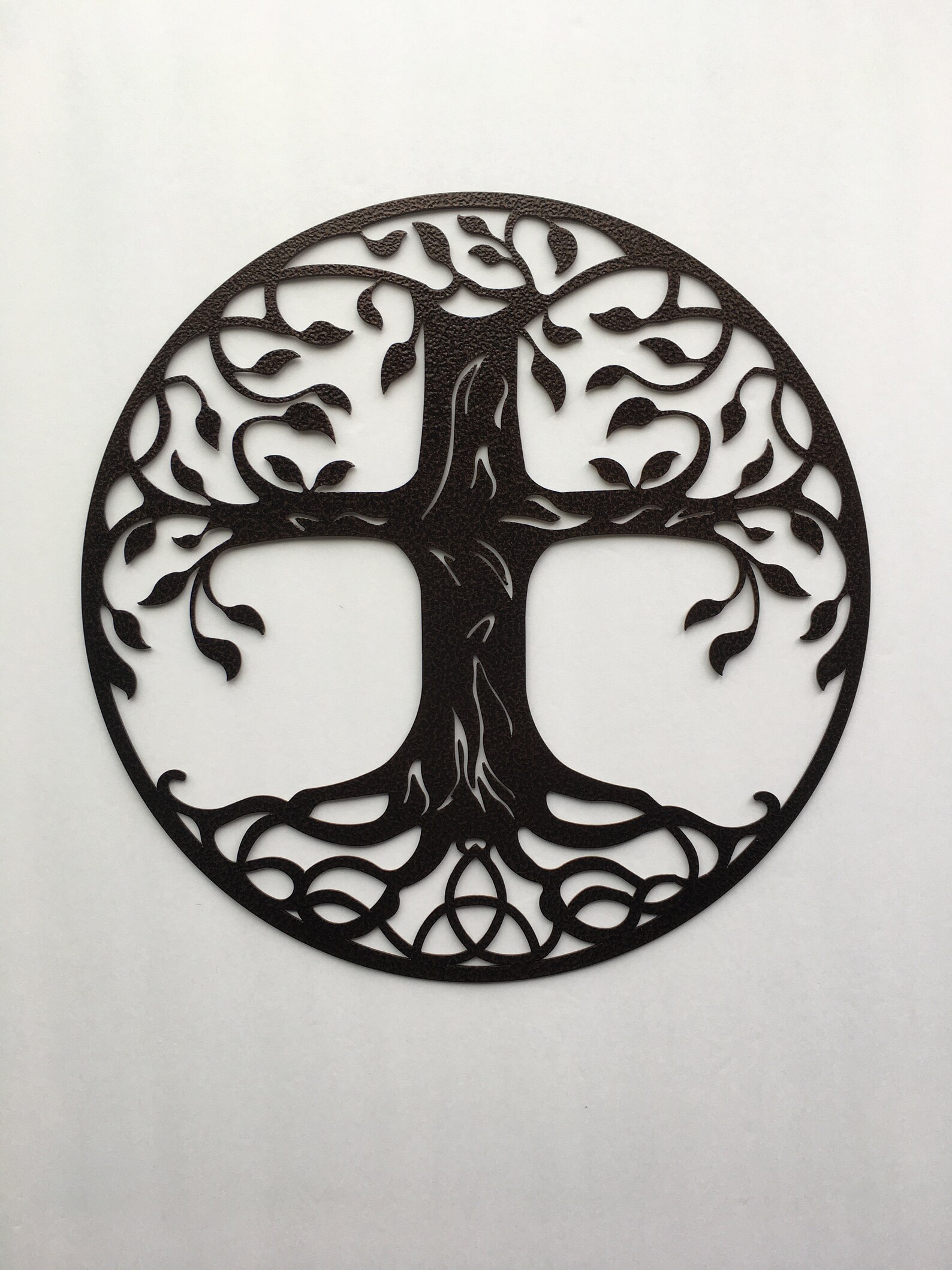 Small CROSS TREE of LIFE 13 Metal Art Tree With Roots - Etsy Sweden