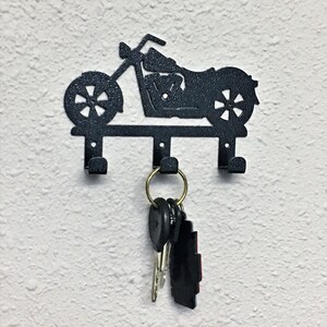 MOTORCYCLE CRUISER STYLE Decorative Wall Hook, Key Hanger, Motorcycle ...