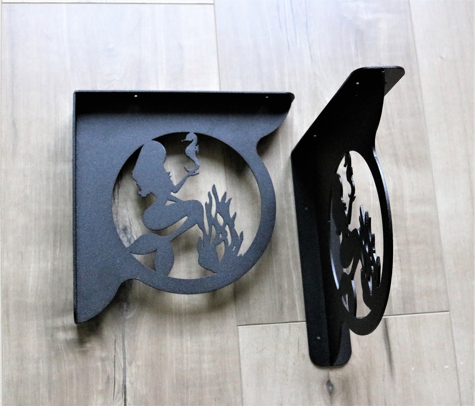 MERMAID Decorative Shelf / Corner Brackets (set of 2), Mermaid Decor ...
