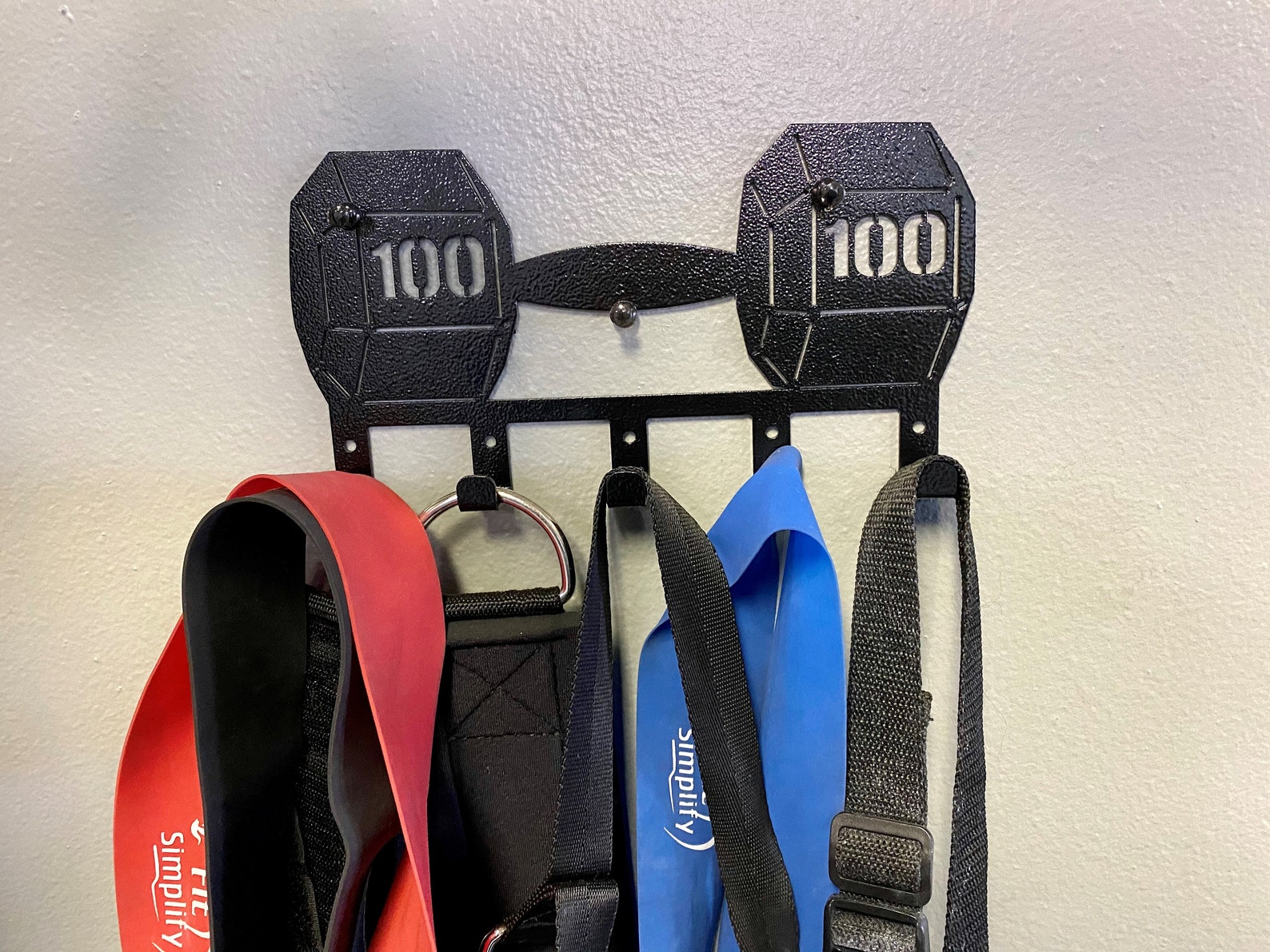 100 DUMBBELL WEIGHT Wall Hook Hanger, Organizational Wall Hook, Weight ...