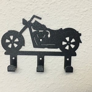 MOTORCYCLE CRUISER STYLE Decorative Wall Hook, Key Hanger, Motorcycle ...