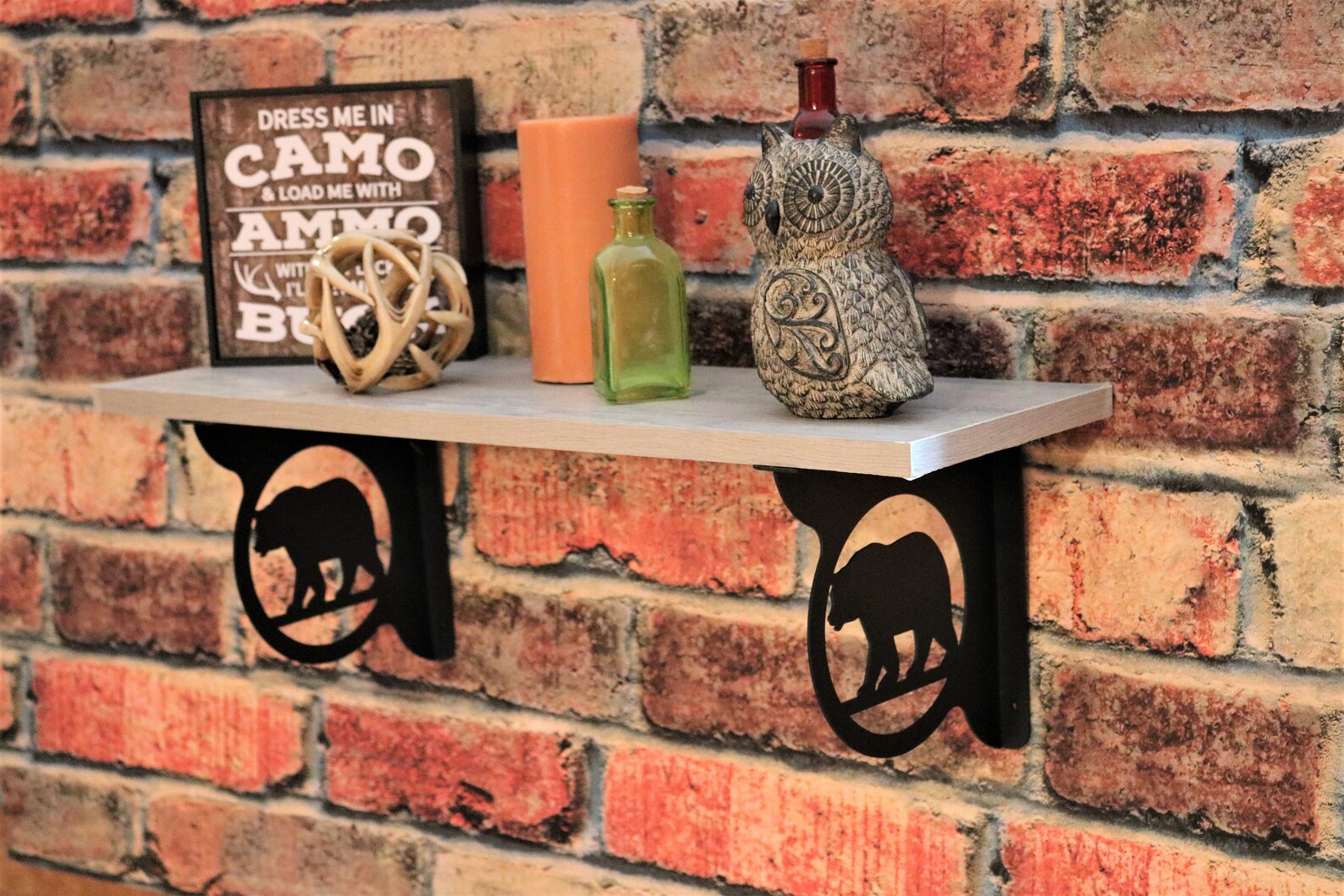 BEAR PROFILE Decorative Shelf Brackets set of 2 Wildlife | Etsy