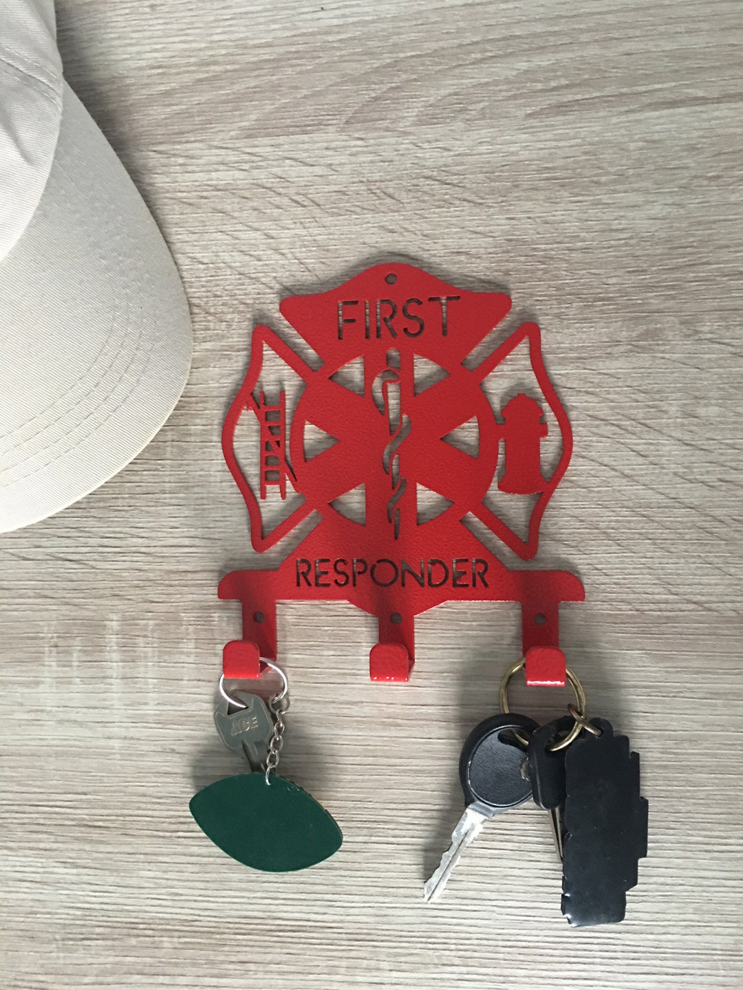 FIRST RESPONDER Decorative Wall Hook Hanger, Emergency Responder Gift ...