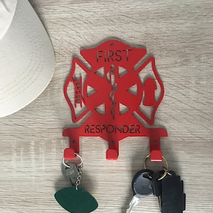 FIRST RESPONDER Decorative Wall Hook Hanger, Emergency Responder Gift ...