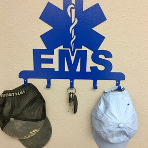 EMS PARAMEDIC EMT Large Size Wall Hook Hanger, First Responder Decor ...