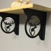 DEER HEAD Decorative Shelf Brackets set of 2, Wildlife Decor, Deertheme ...