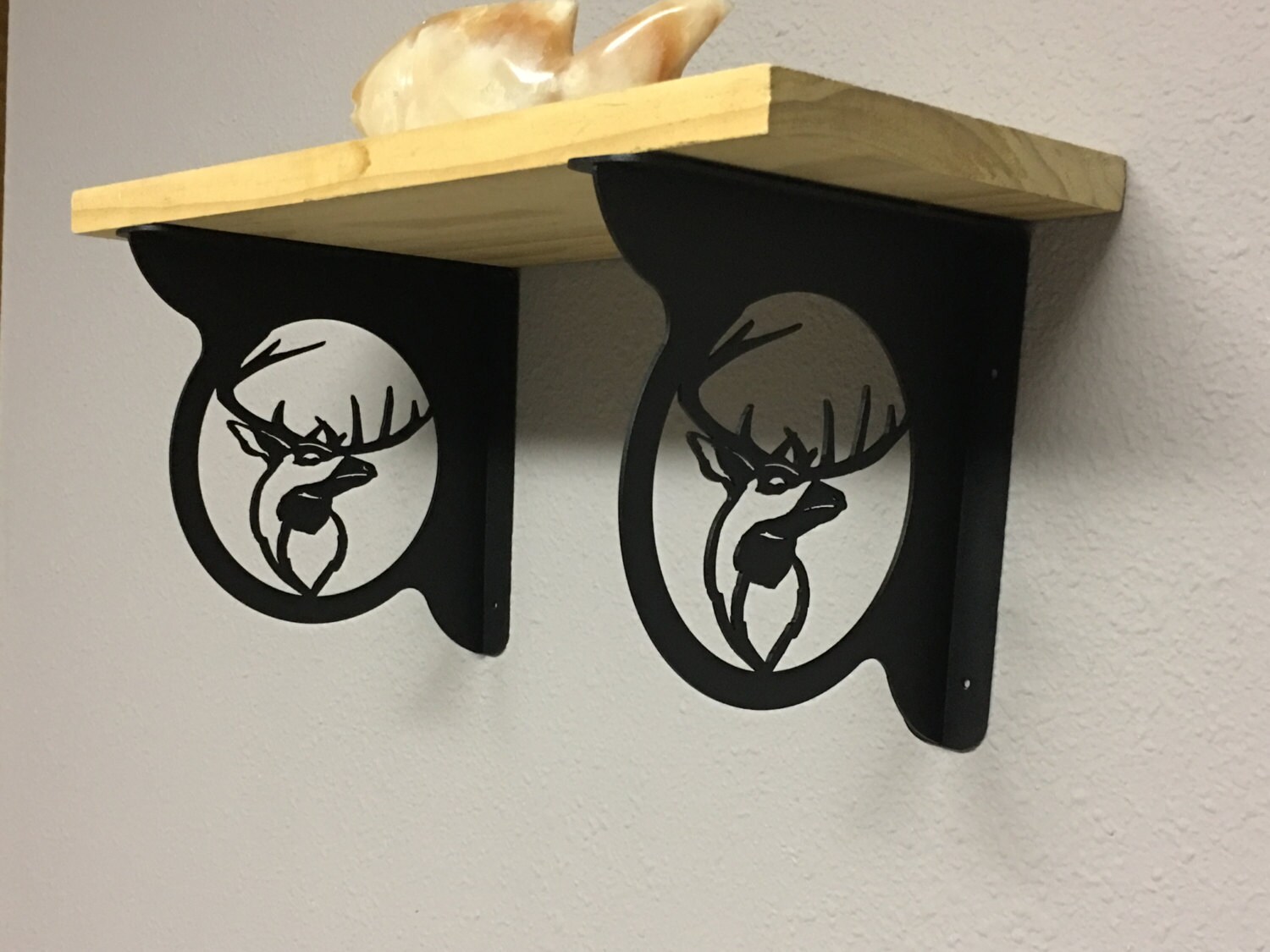 DEER HEAD Decorative Shelf Brackets set of 2 Wildlife | Etsy