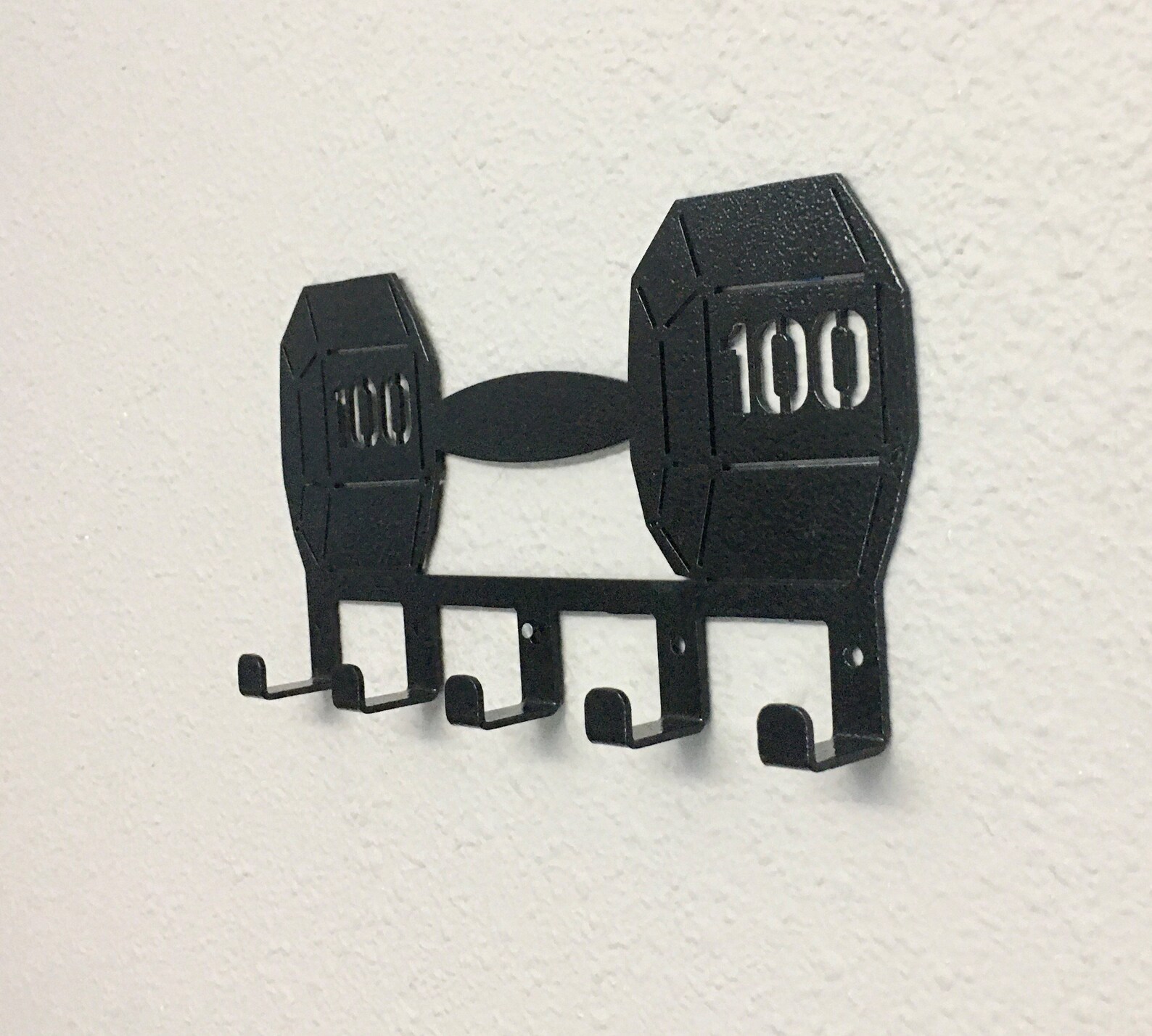 100 DUMBBELL WEIGHT Wall Hook Hanger, Organizational Wall Hook, Weight ...