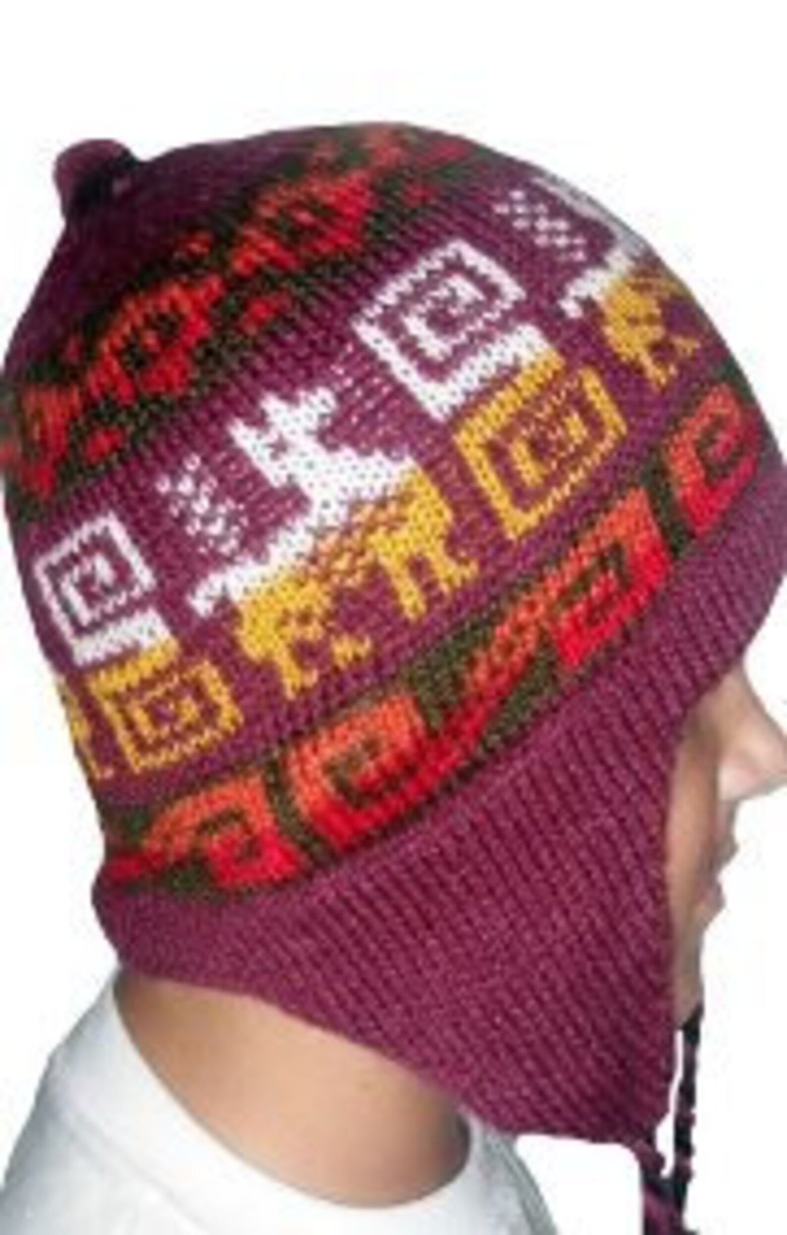 Hand-woven Peruvian chullos with Andean designs alpaca wool | Etsy