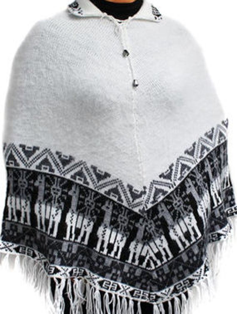 Handmade Alpaca ponchos Made in Peru | Etsy