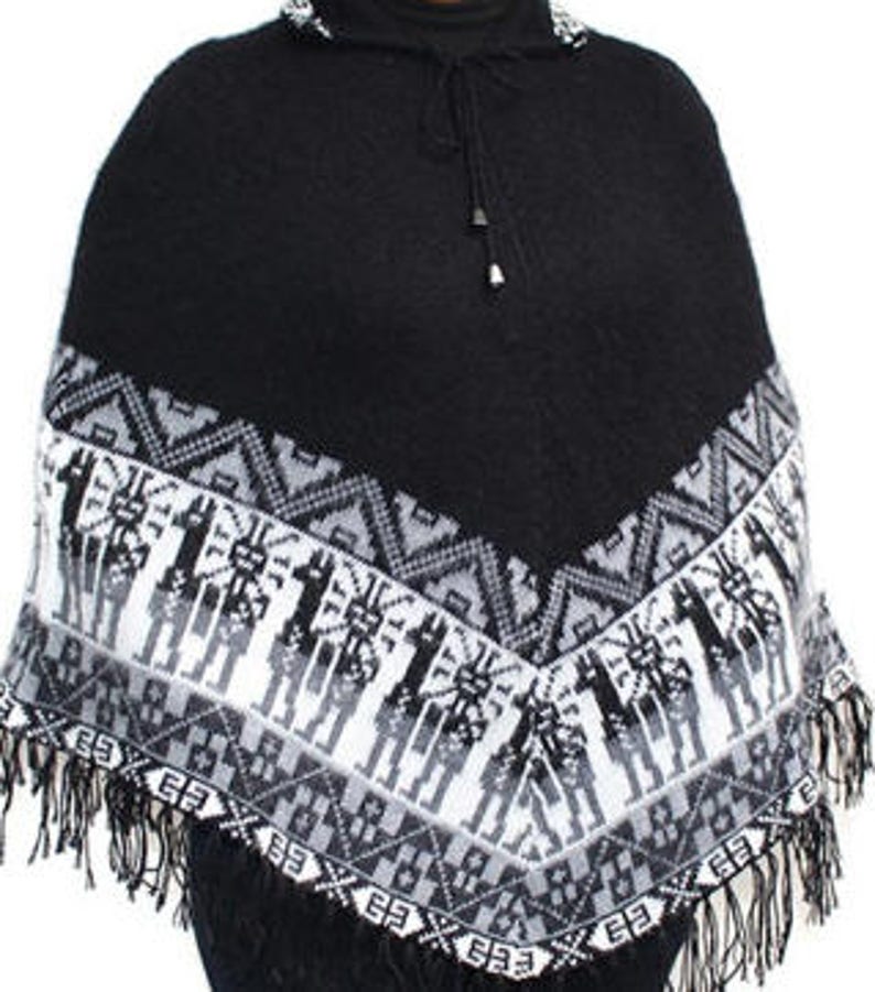 Handmade Alpaca ponchos Made in Peru | Etsy