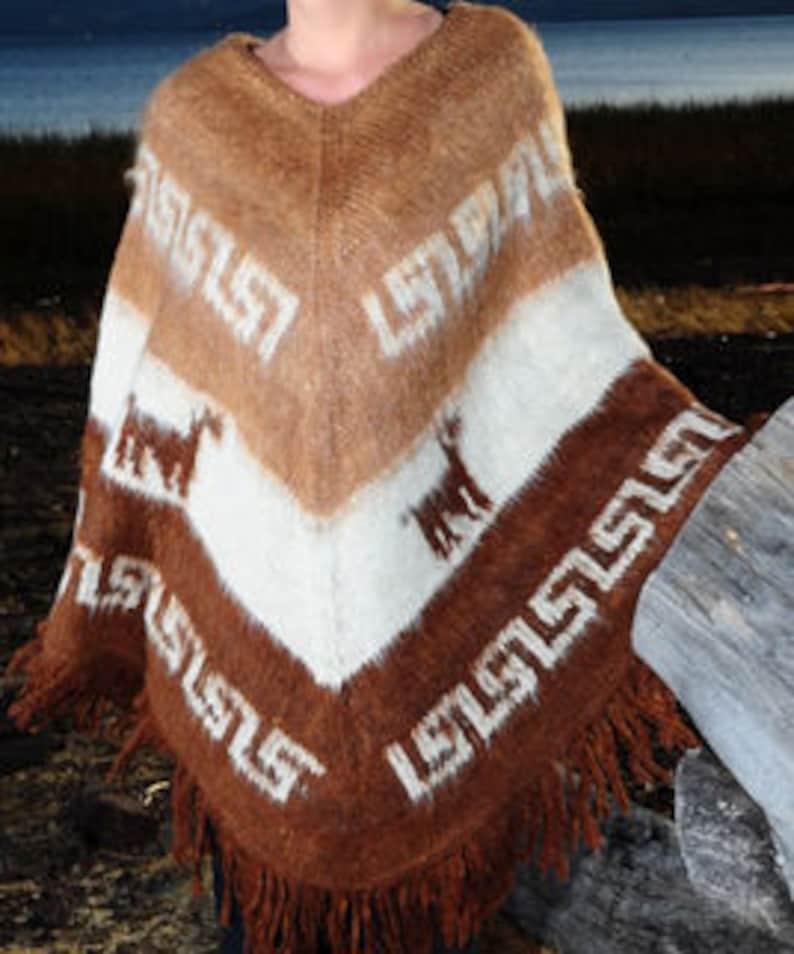 Handmade Alpaca Ponchos Made in Peru - Etsy