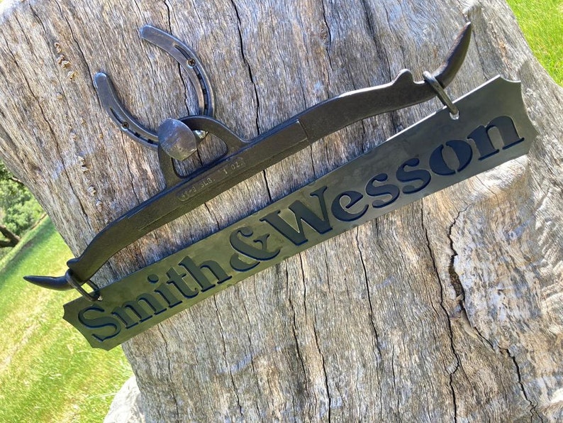 Smith & Wesson Metal Sign for Cabin / Mancave - Etsy
