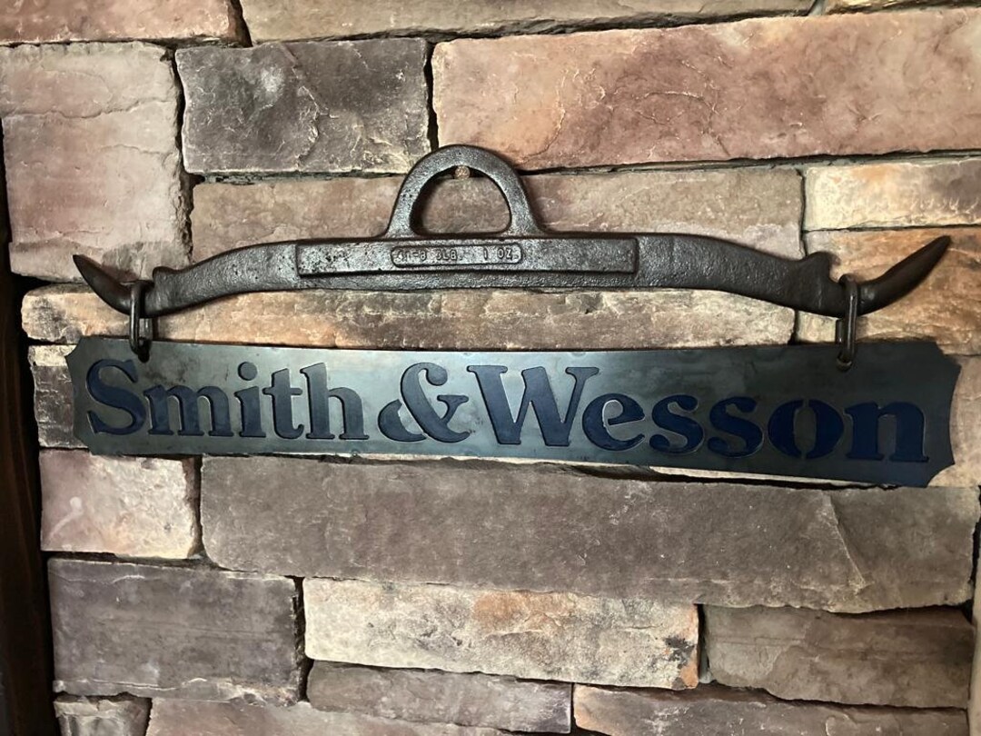 Smith & Wesson Metal Sign for Cabin / Mancave - Etsy