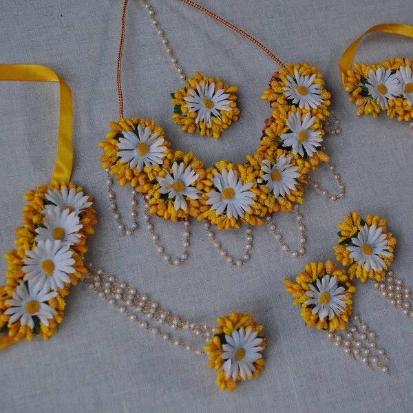 Flower Jewelry Haldi - Etsy