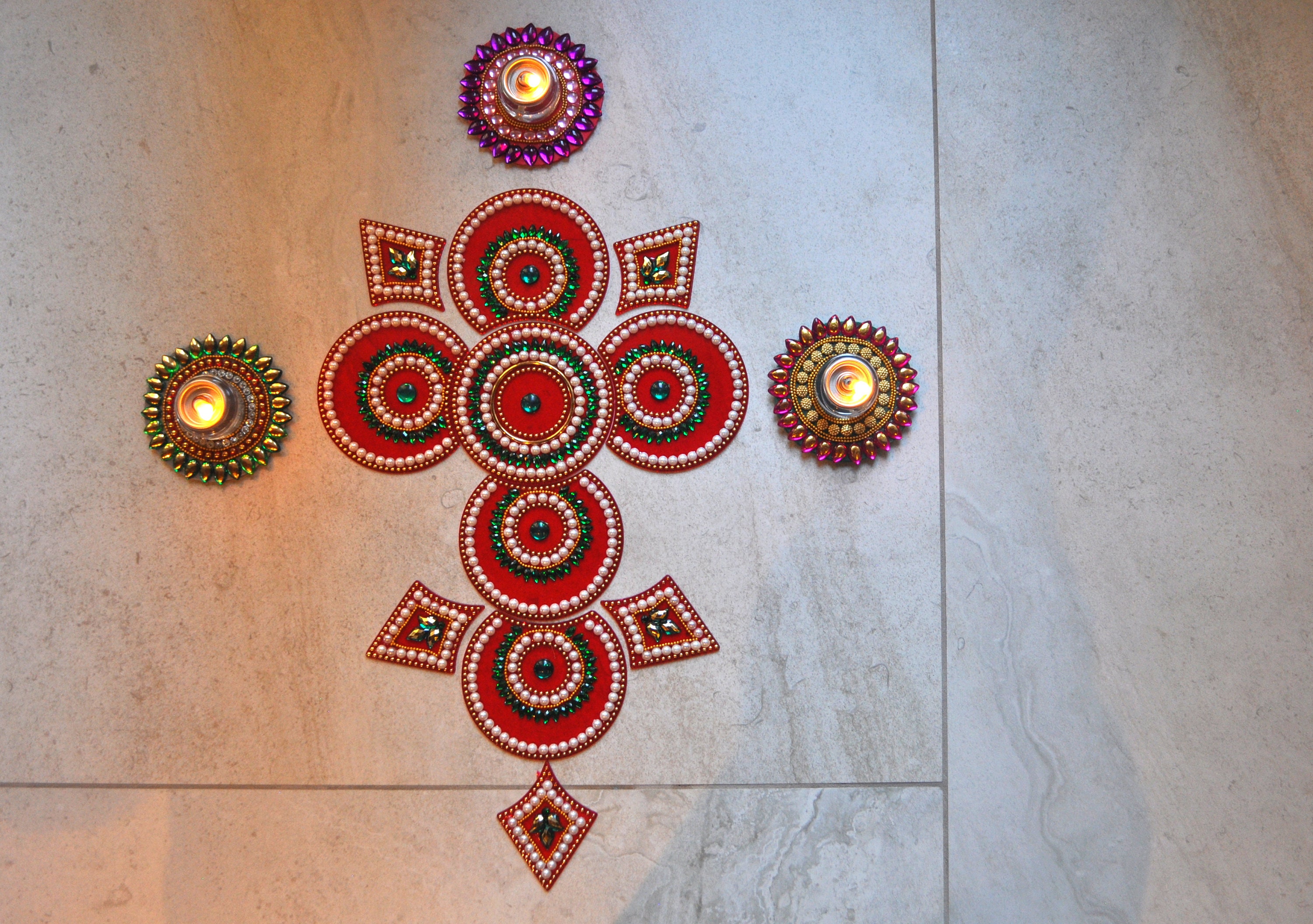 Indian Rangoli Puja Gift Acrylic Rangoli Diwali Party - Etsy