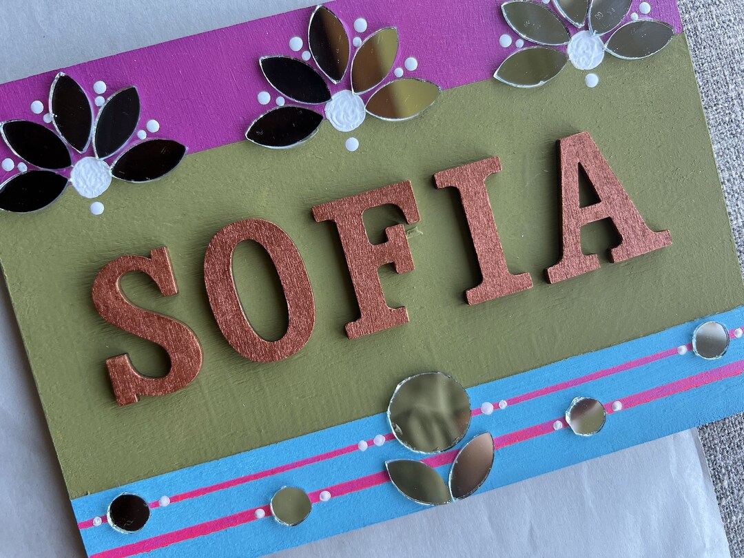 Personalized Gift for Girl, Mirror Craft Room Sign for Girls, Custom ...